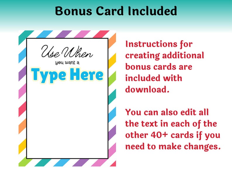 Editable Summer Fun Gift Card Book Last Minute Gift Child Teen or Young ...
