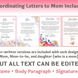 Editable Mother's Day Gift Card Book for Mom Gift Card Holder Last ...