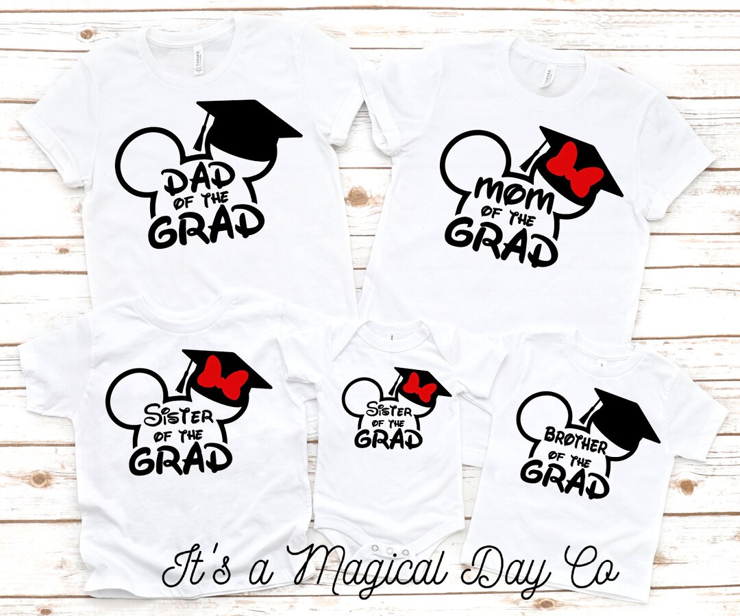 Mickey Graduation Family Trip, Dad of the Grad, Mom of the Grad, Senior ...