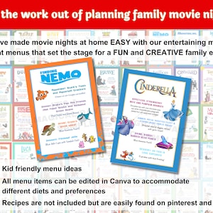 56 Dinner and a Movie Night Menus | Mystery Movie Night Ideas for ...