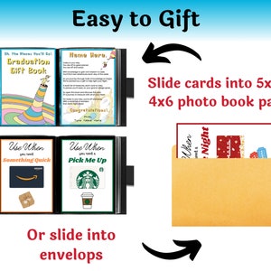 Editable Places You'll Go Graduation Gift Card Book Gift for Grad Gift ...