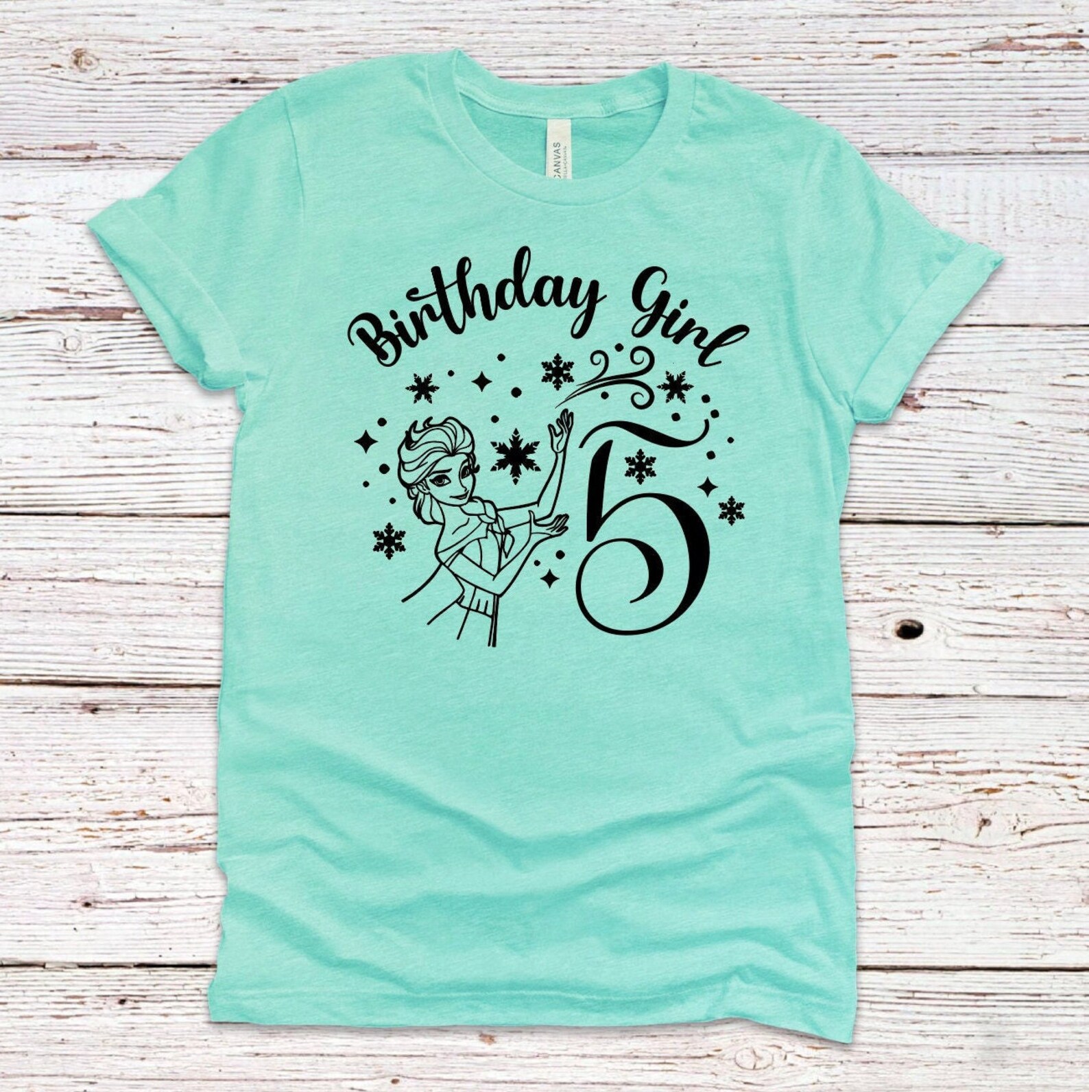 Elsa Birthday Girl 5th Birthday Queen Elsa Princess Birthday INSTANT ...
