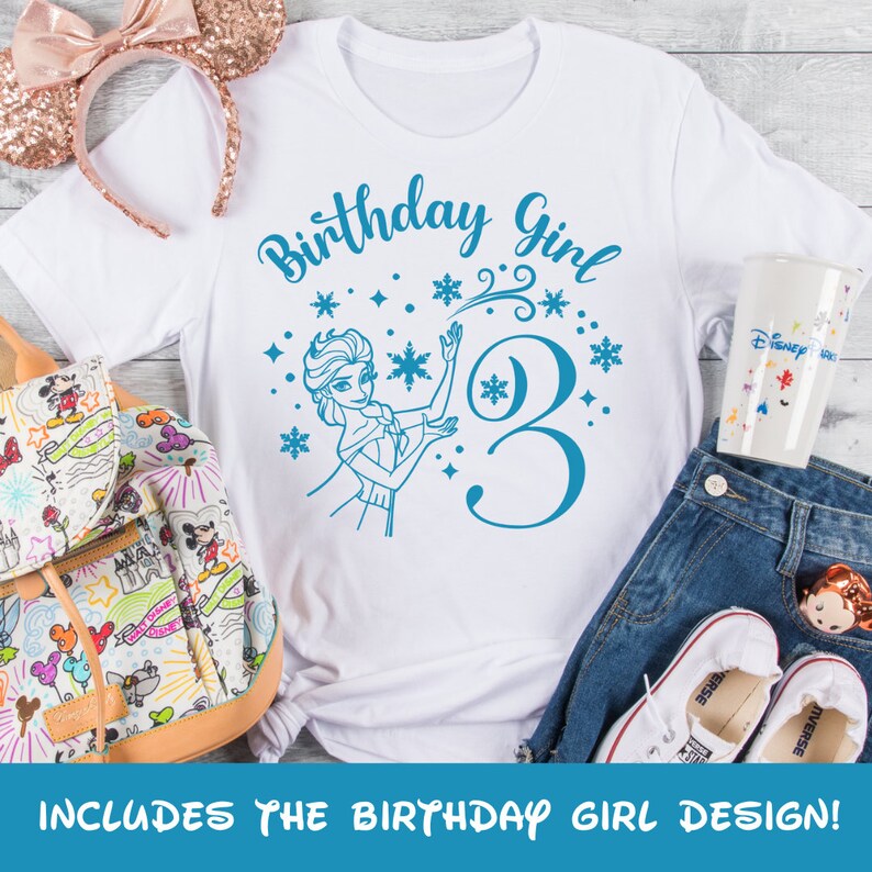 Elsa Birthday Girl 3rd Birthday Family Designs Family of Birthday Girl ...