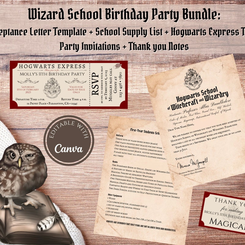 Hogwart Calendar - Etsy