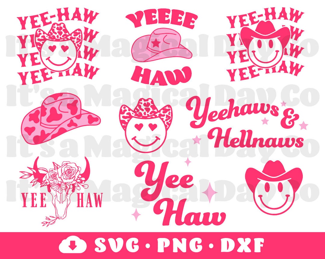 Yeehaw SVG Western Svg Bundle Cowgirl Shirts Bachelorette Party Bundle ...