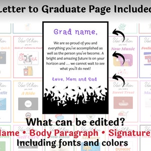 Editable Graduation Gift Card Book Last Minute Gift for Grad Gift Card ...