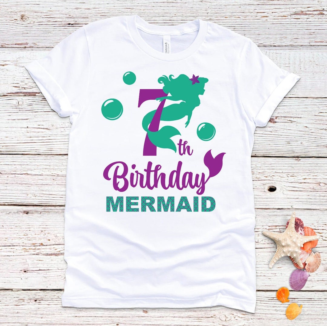 Birthday Mermaid 7th Birthday Party Mermaid Birthday Princess Ariel ...