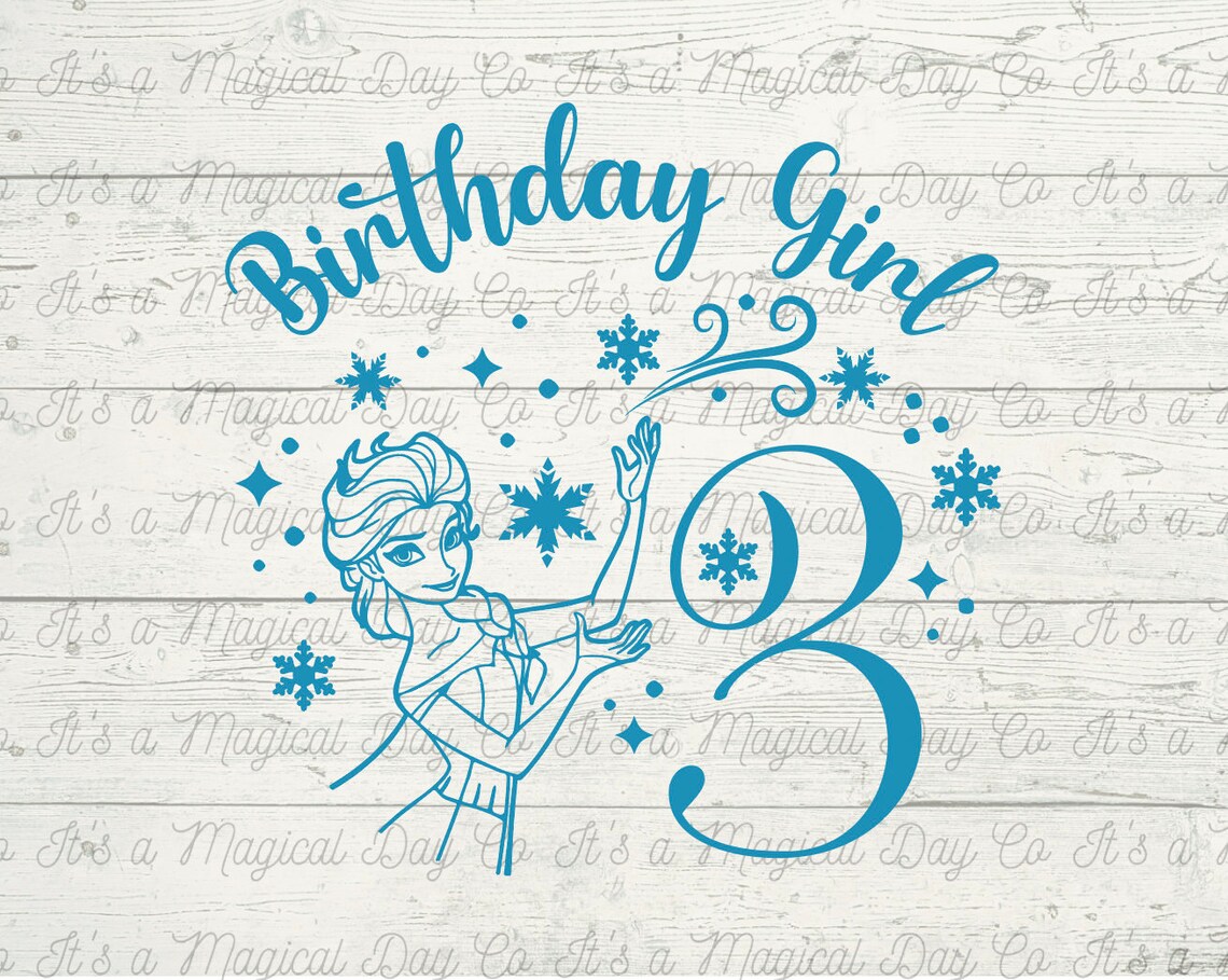 Elsa Birthday Girl 3rd Birthday Queen Elsa Princess Birthday - Etsy