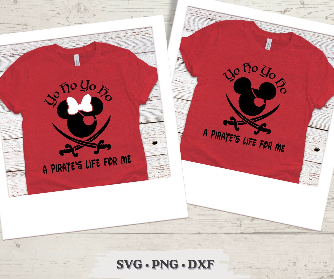 Yo Ho Yo Ho Mickey and Minnie A Pirates Life for Me INSTANT - Etsy