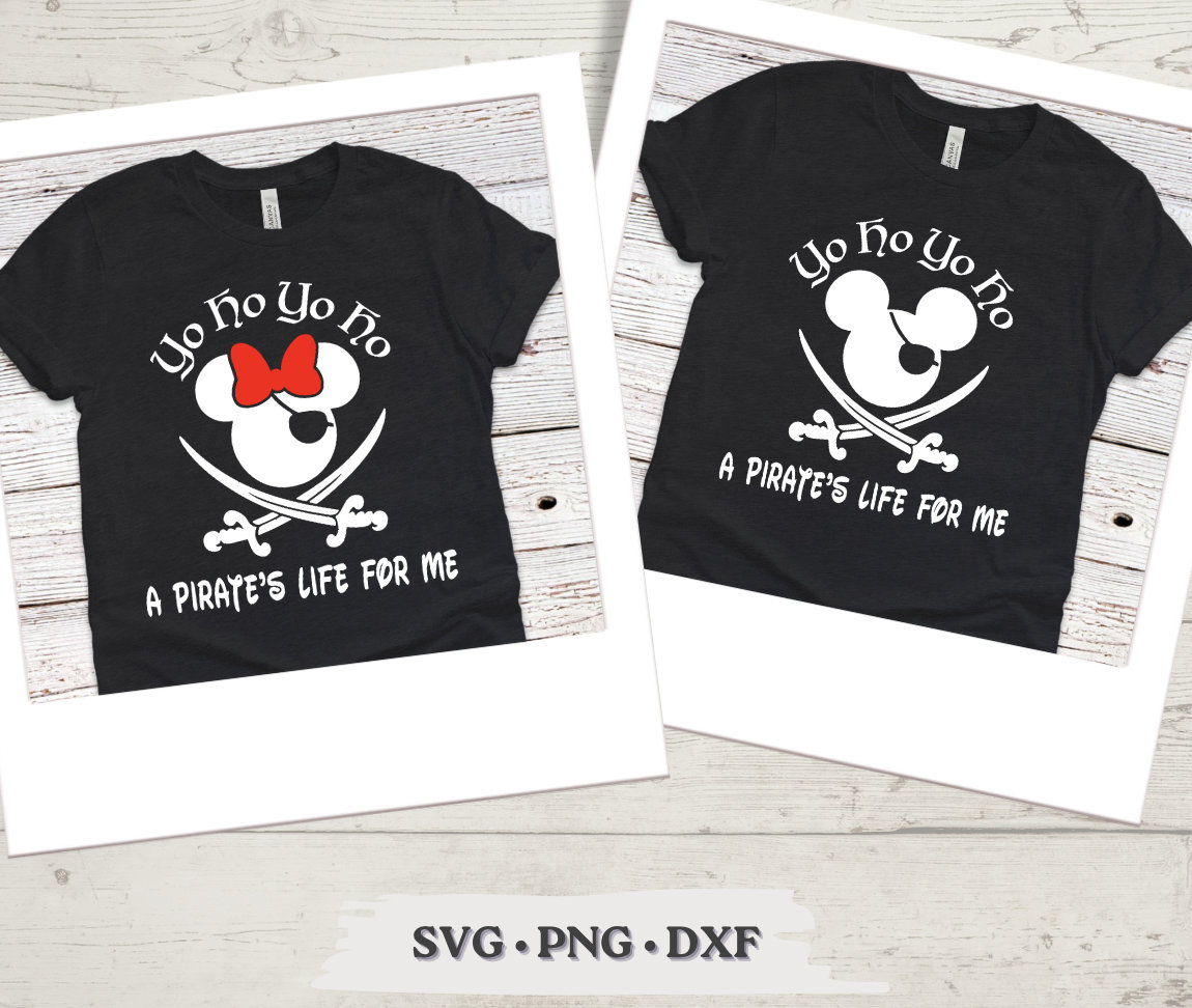 Yo Ho Yo Ho Mickey and Minnie A Pirates Life for Me INSTANT - Etsy