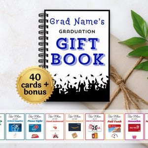 Editable Graduation Gift Card Book Last Minute Gift for Grad Gift Card ...