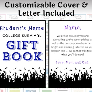 Editable College Survival Gift Card Book Gift for College Student Gift ...