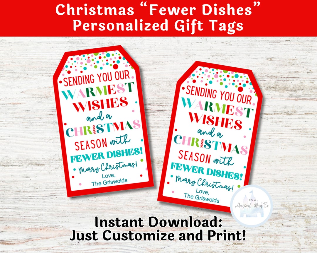 Christmas Gift Idea for Teachers Teams Personalized Gift Tags Staff ...