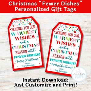 Christmas Gift Idea for Teachers Teams Personalized Gift Tags Staff ...