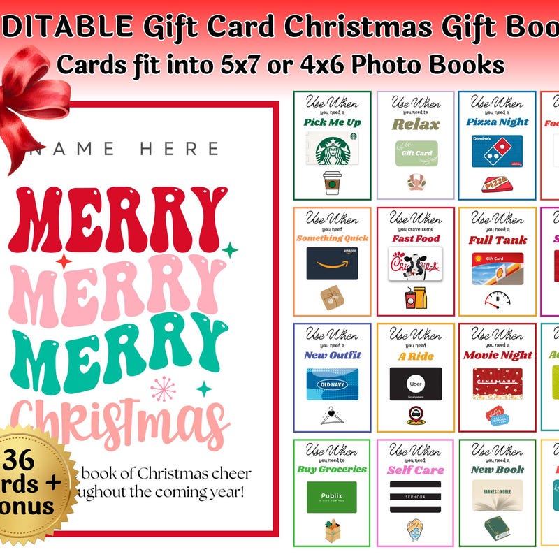 Christmas Gift Book Gift Cards - 60+ Gift Ideas for 2025