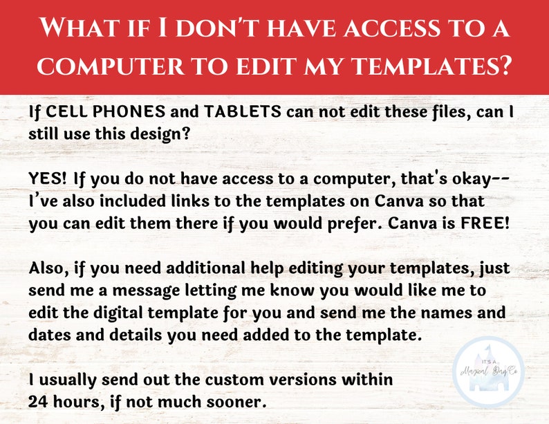 Editable Mickey's Very Merry Christmas Party Surprise Ticket INSTANT ...
