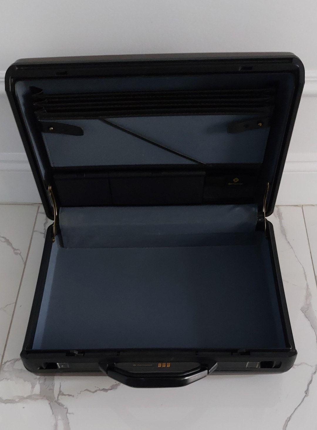 Vintage Samsonite Hard Shell Combination Lock Briefcase Brown** FREE ...