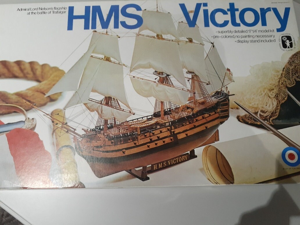 Vintage 1970s HMS Victory Ship Model - Etsy