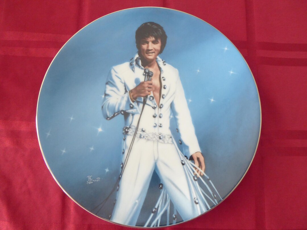 Elvis Presley ‘king of Las Vegas’ Delphi Collector Plate Vintage 1991 ...