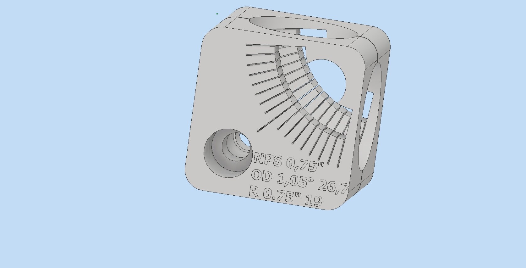 3d Print File for NPS 3/4" Radius 3/4" Elbow Cutting Fixture. - Etsy