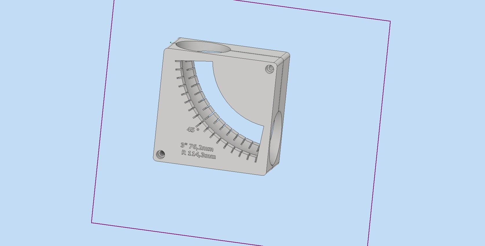 3d Print File for 3" 76mm Radius 114,3mm Elbow Cutting Fixture. - Etsy