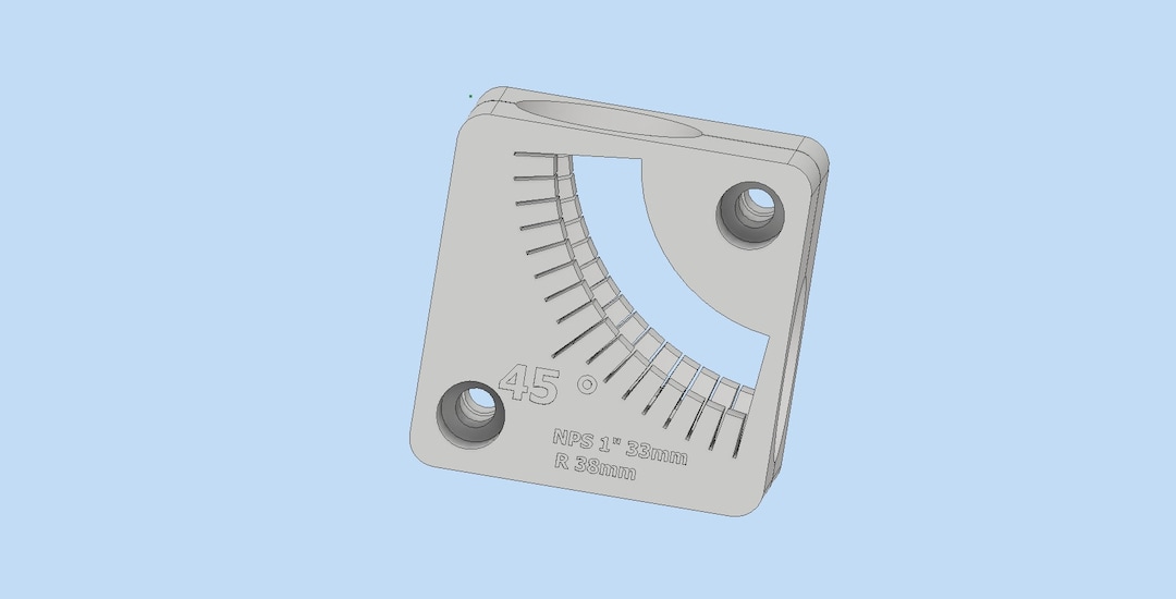 3d Print File for NPS 1" DN 2 Radius 1.5" Elbow Cutting Fixture. - Etsy