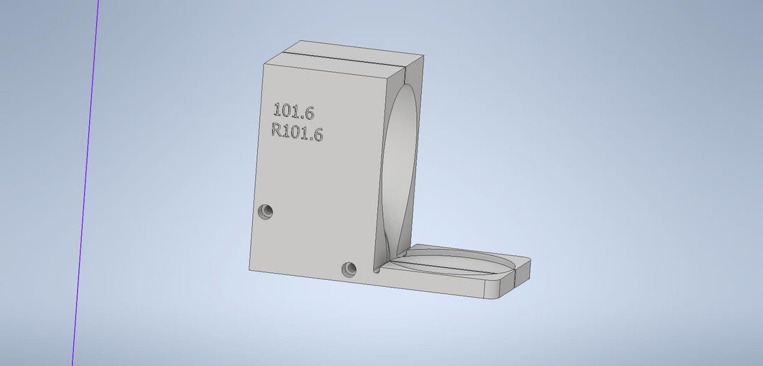 3 Print File for 4" R4" Cut Fixture for Teardrop Exhaust Tip - Etsy