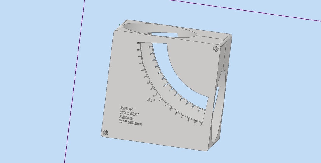 3d Print File for NPS 6" DN 150 Radius 6" Elbow Cutting Fixture. - Etsy