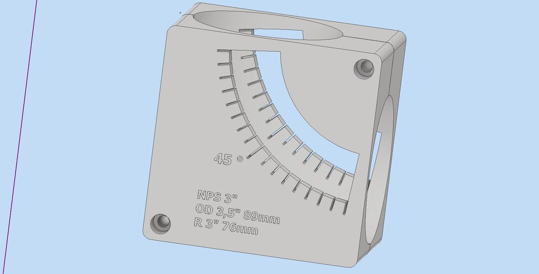 3d Print File for NPS 3" DN 80 Radius 3" Elbow Cutting Fixture. - Etsy