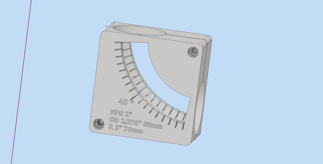 3d Print File for NPS 2" DN 50 Radius 3" Elbow Cutting Fixture. - Etsy
