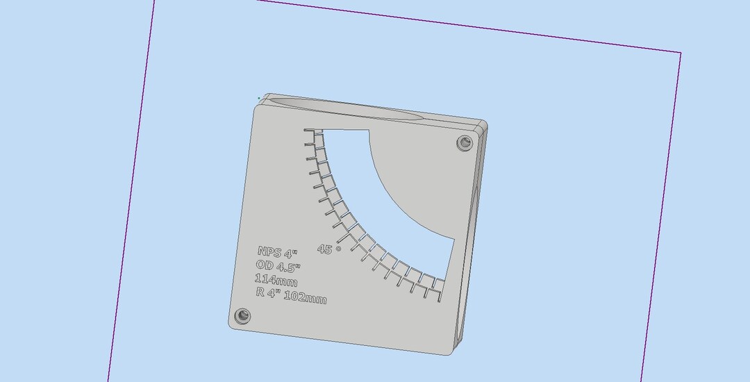 3d Print File for NPS 4" DN 100 Radius 4" Elbow Cutting Fixture. - Etsy