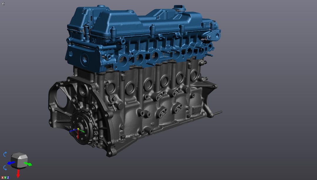 3d-scan of Toyota 2JZ Engine Block and Top - Etsy