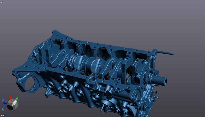 3d-scan of Toyota 2JZ Engine Block and Top - Etsy