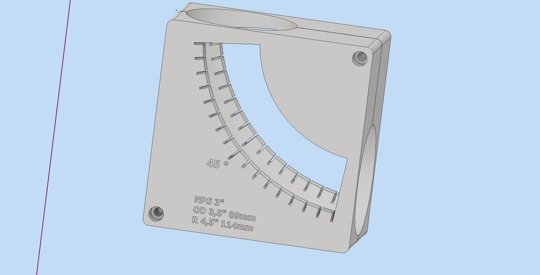 3d Print File for NPS 3" DN 80 Radius 4.5" Elbow Cutting Fixture. - Etsy
