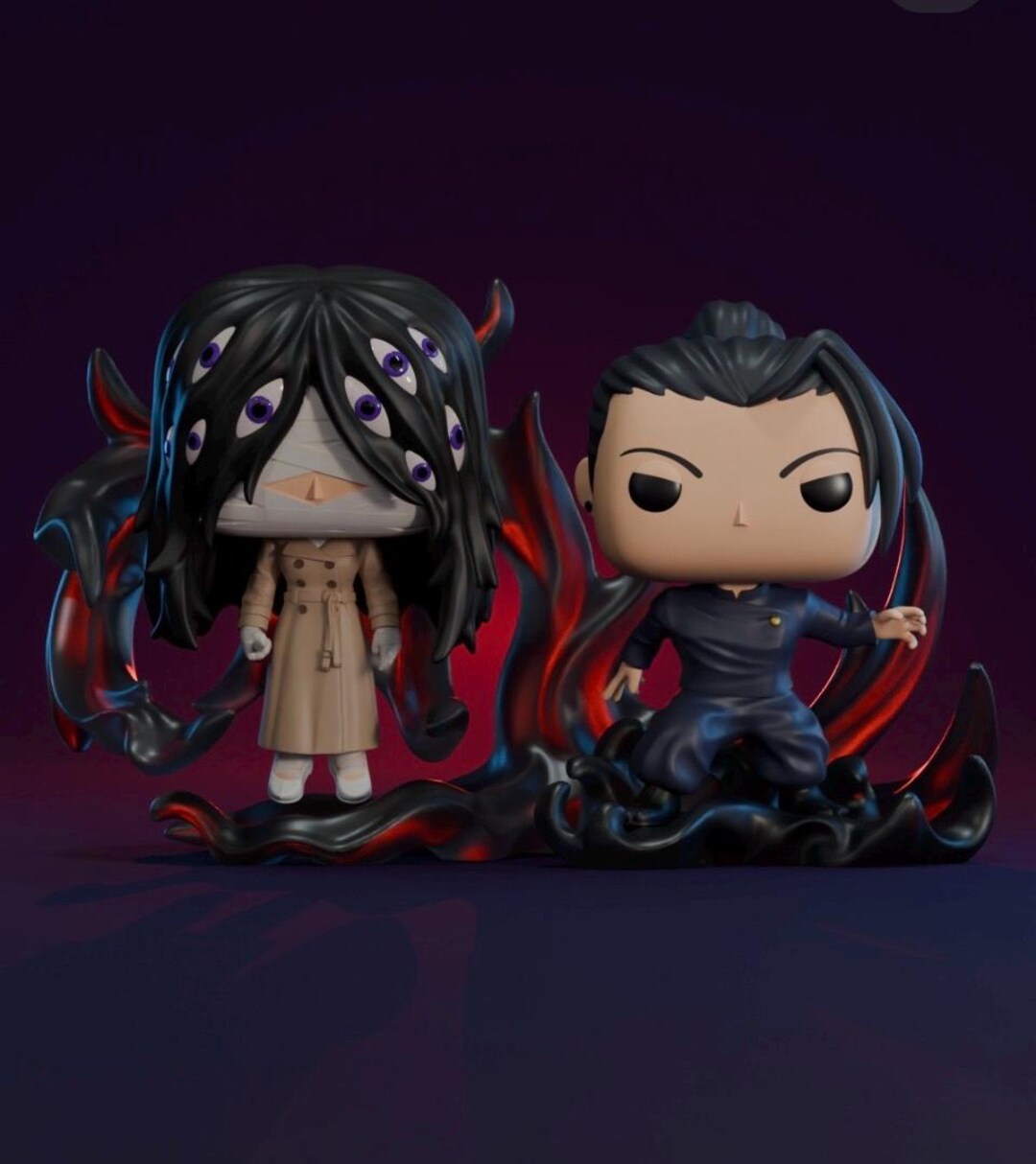 Suguru Geto & Kuchisake Onna Pop Custom Limited of 1 - Etsy