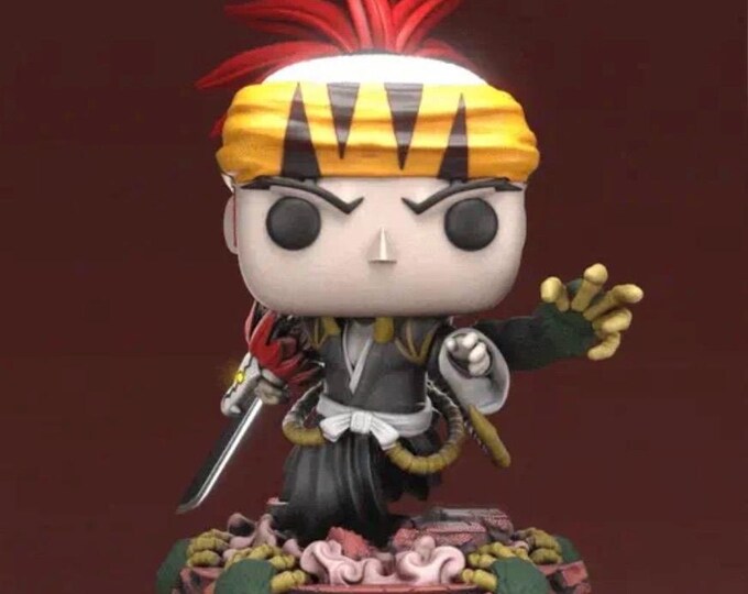 Renji Abarai "bankai" Pop Custom Limited of 1 - Etsy