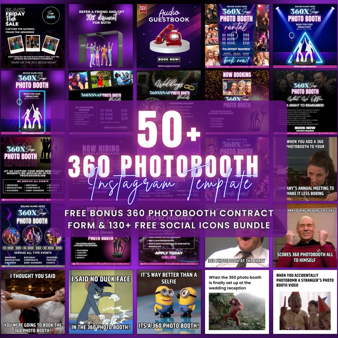 360 Photo Booth Instagram Template, 50+ Photo Booth Templates, 360 ...