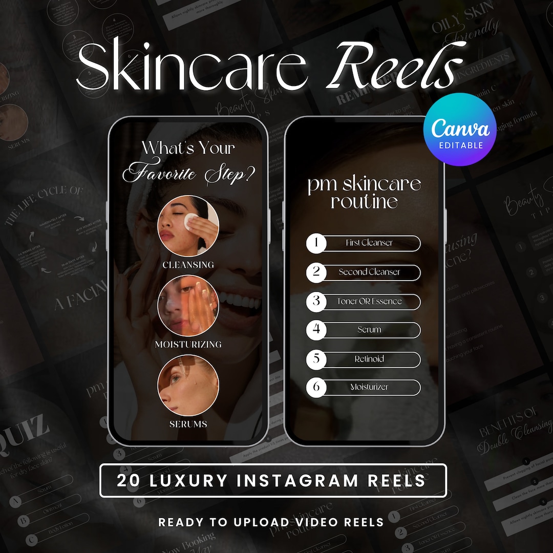 20 Skincare Reels, Esthetician Reels, Skincare Routine Reel Video ...