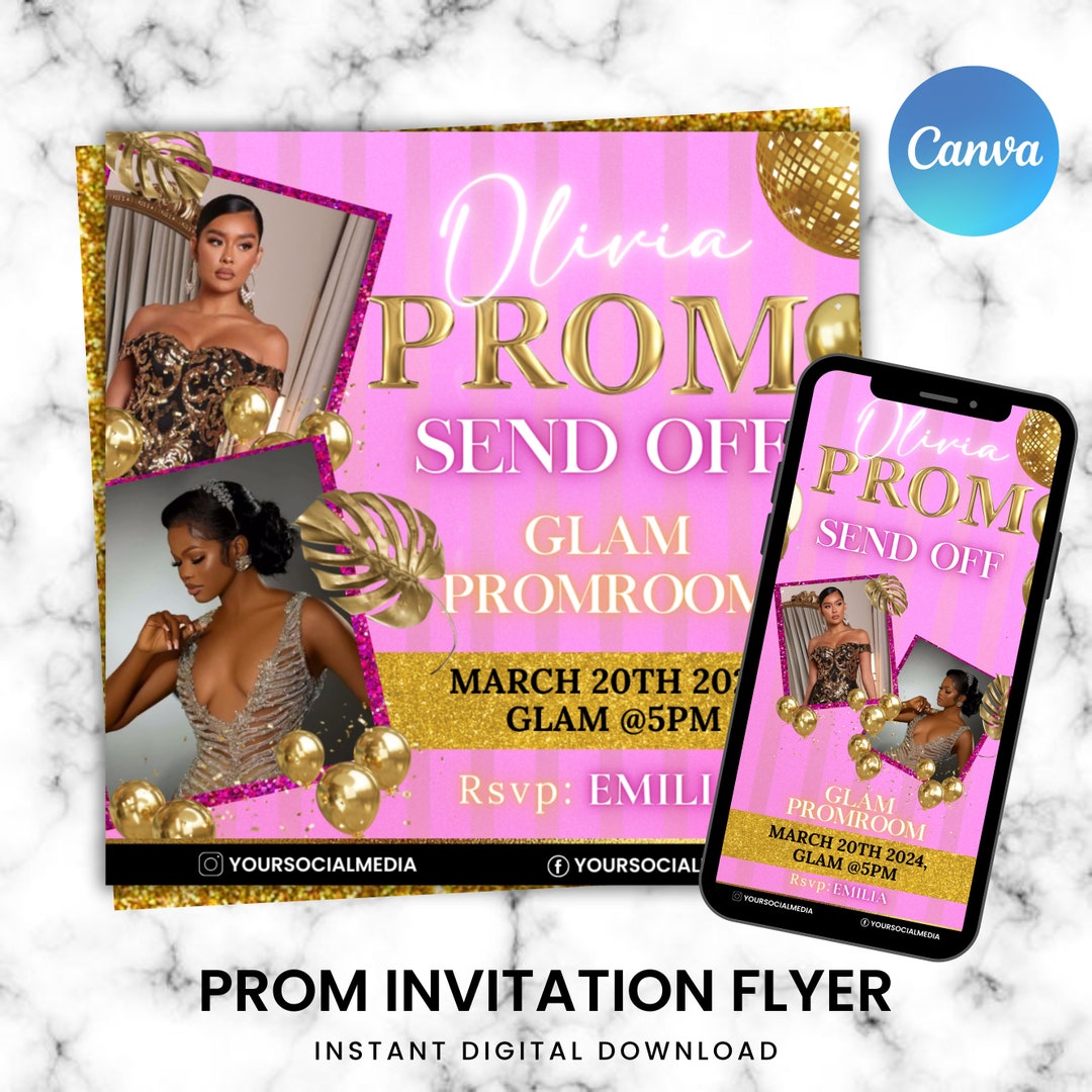 Prom Animated Invitation, Prom Send off Invitation, Prom Video ...