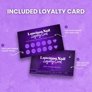 2024 Instagram Nail Business Cards, IG Nail Tech Business Card, DIY ...