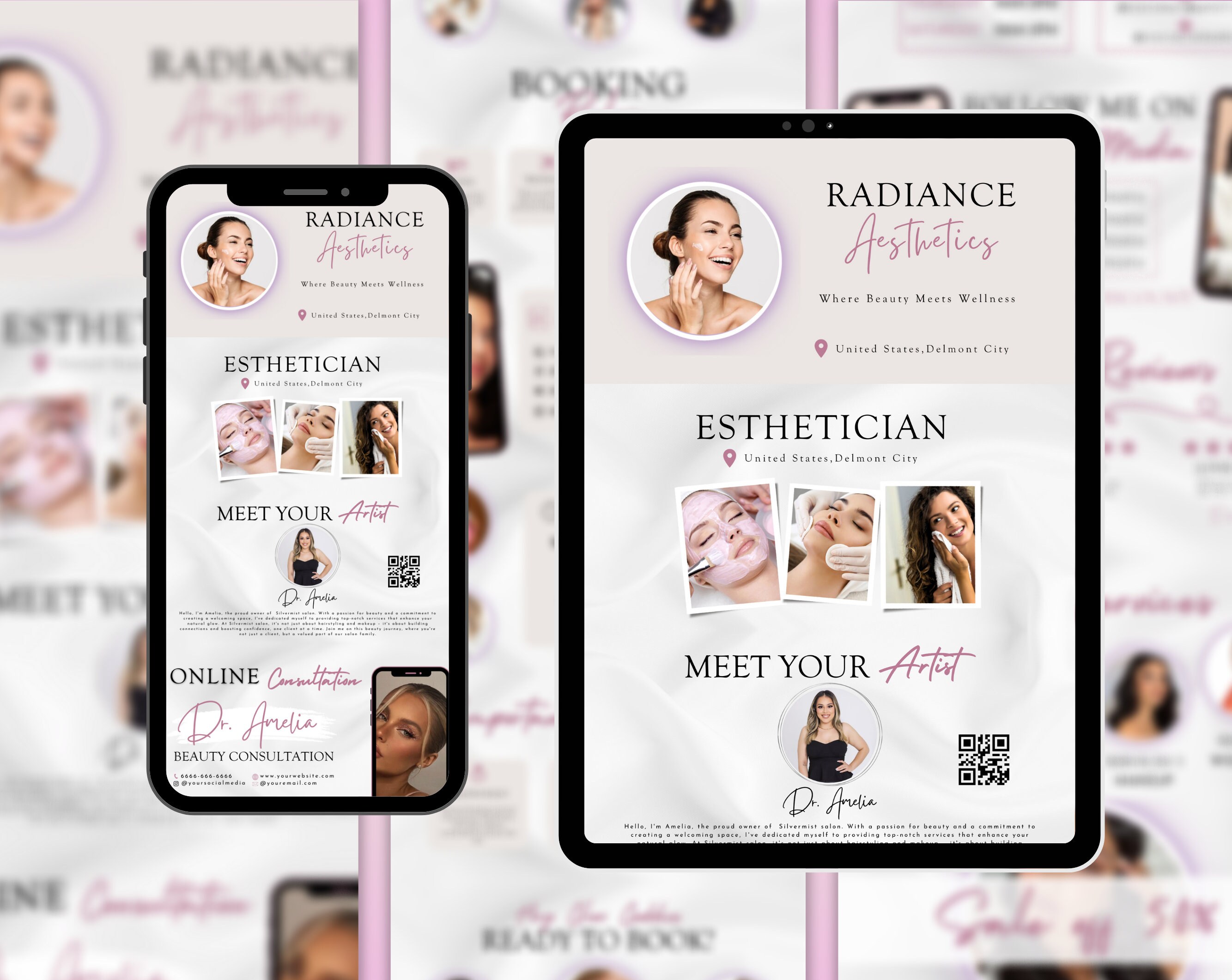 Acuity Scheduling Template Esthetician Premade Booking Site - Etsy