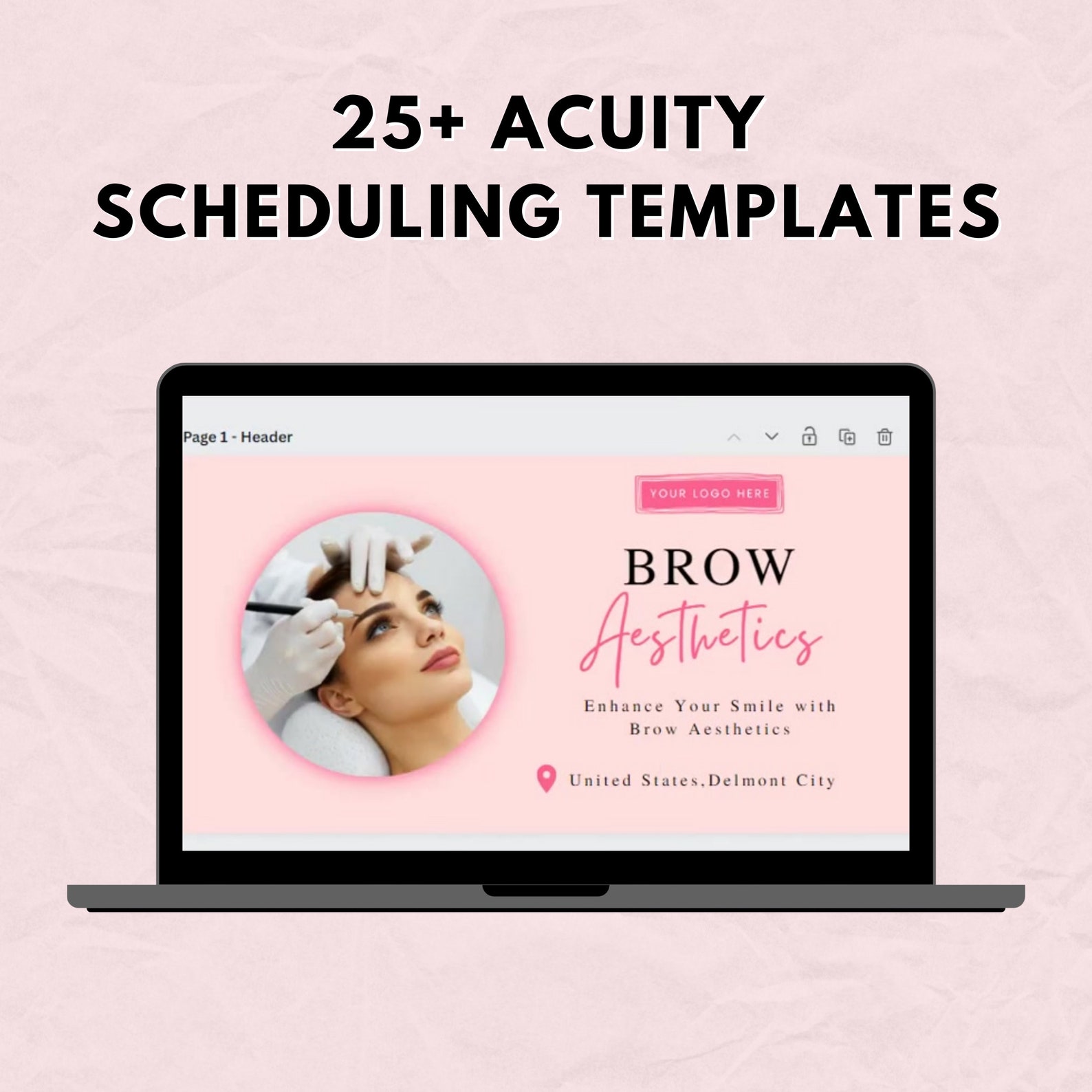 PMU Microblading Acuity Scheduling Template, DIY Scheduling Template, Website Template, Pmu ...