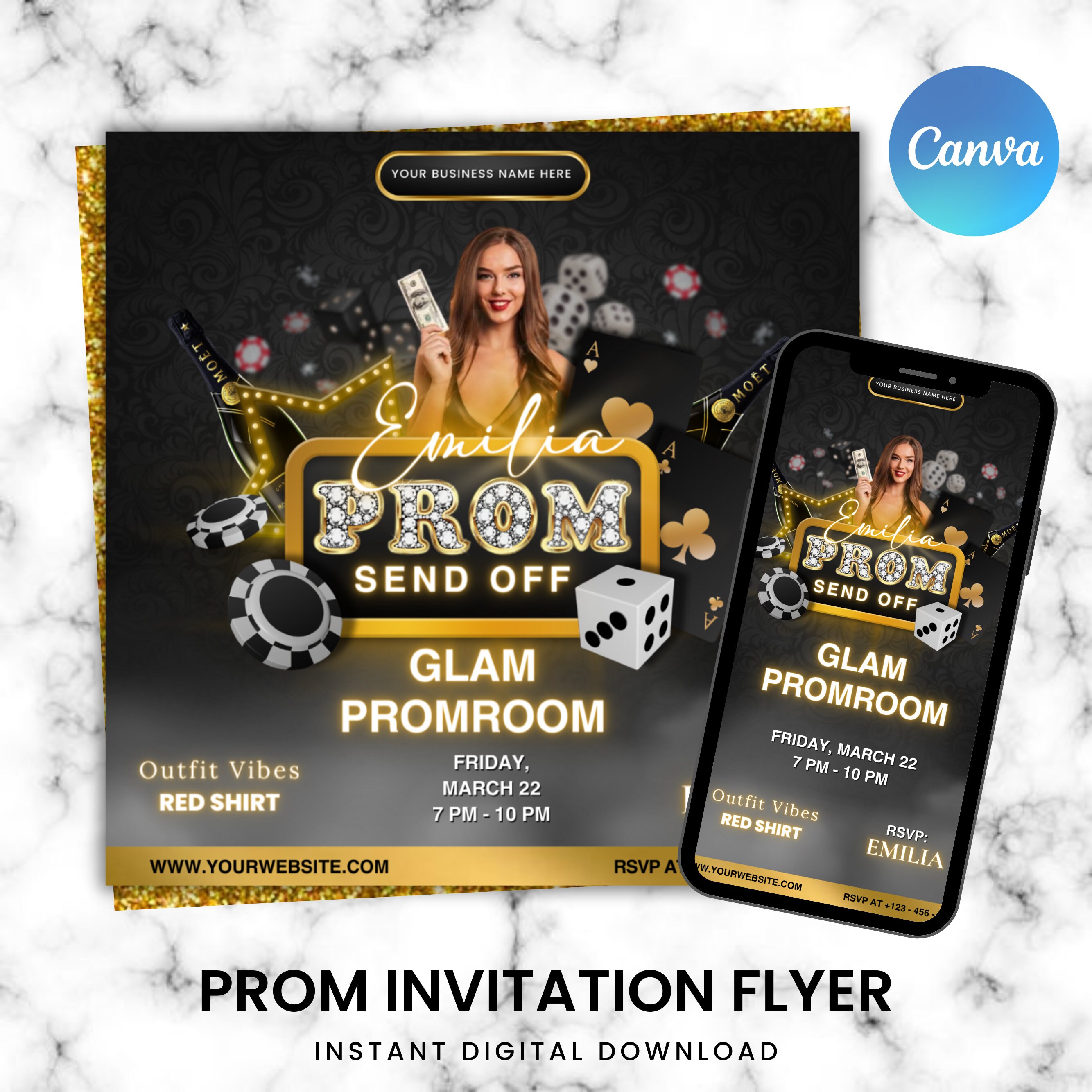 Prom Animated Invitation, Prom Send off Invitation, Prom Video ...