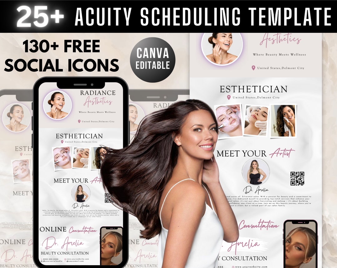 Esthetician Acuity Scheduling Template, Acuity Scheduling Template for ...