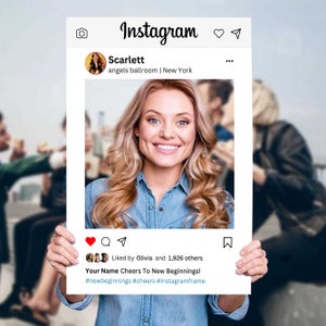 Instagram Frame Canva Template, Instagram Frame for Photo Booth ...