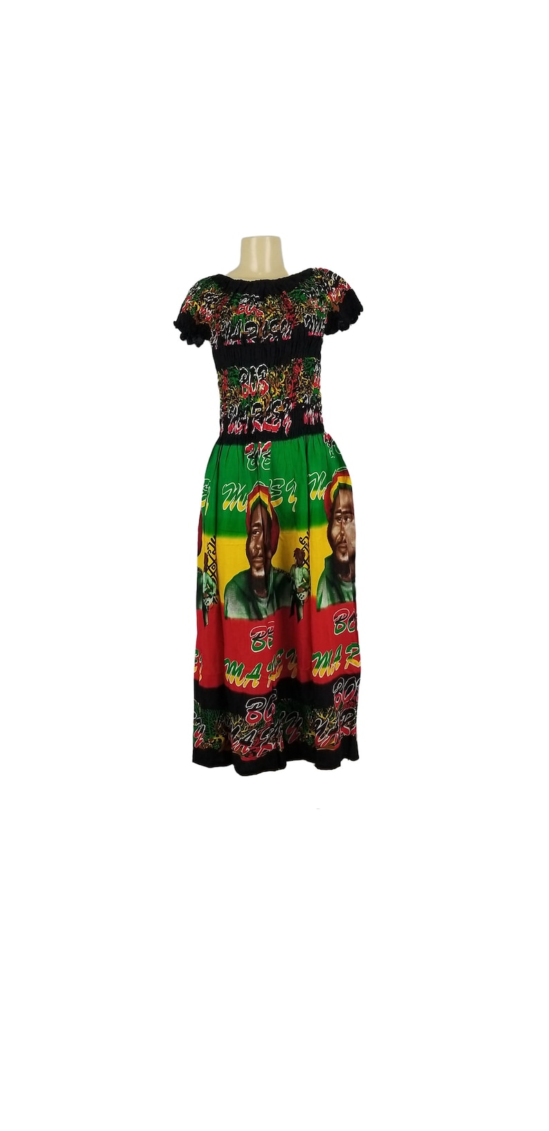Bob Marley Dress, Reggae-rasta-jamaica-africa-afrocentric-lion of Judah ...