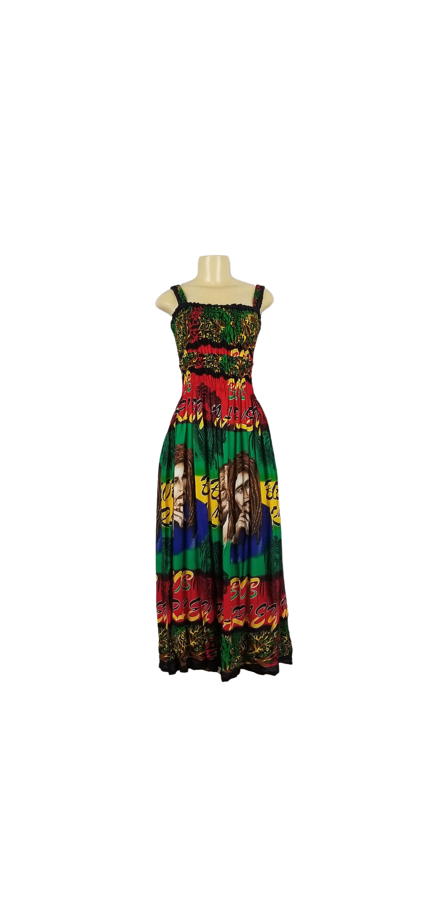Bob Marley Dress, Reggae-rasta-jamaica-africa-afrocentric-lion of Judah ...