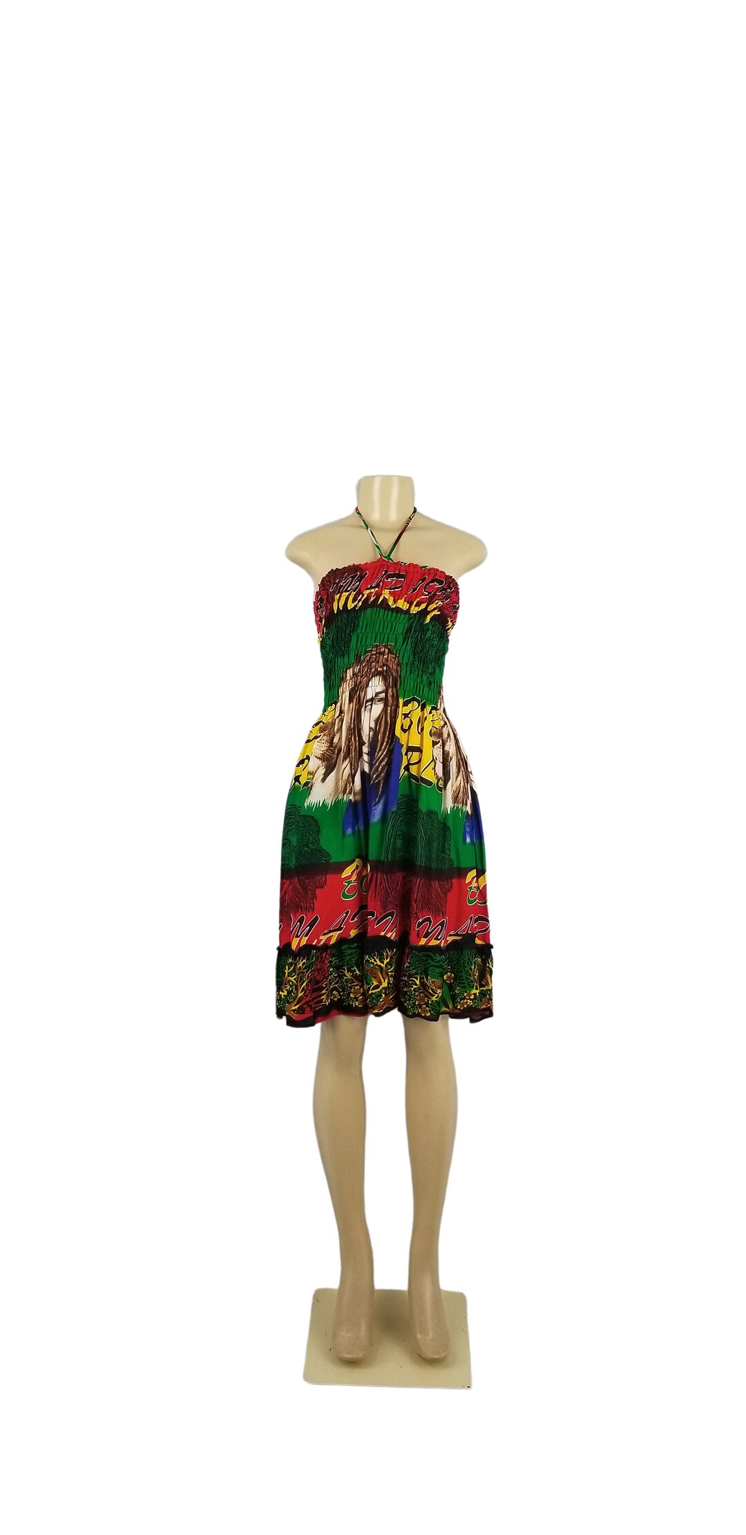 Bob Marley Dress, Reggae-rasta-jamaica-africa-afrocentric-lion of Judah ...