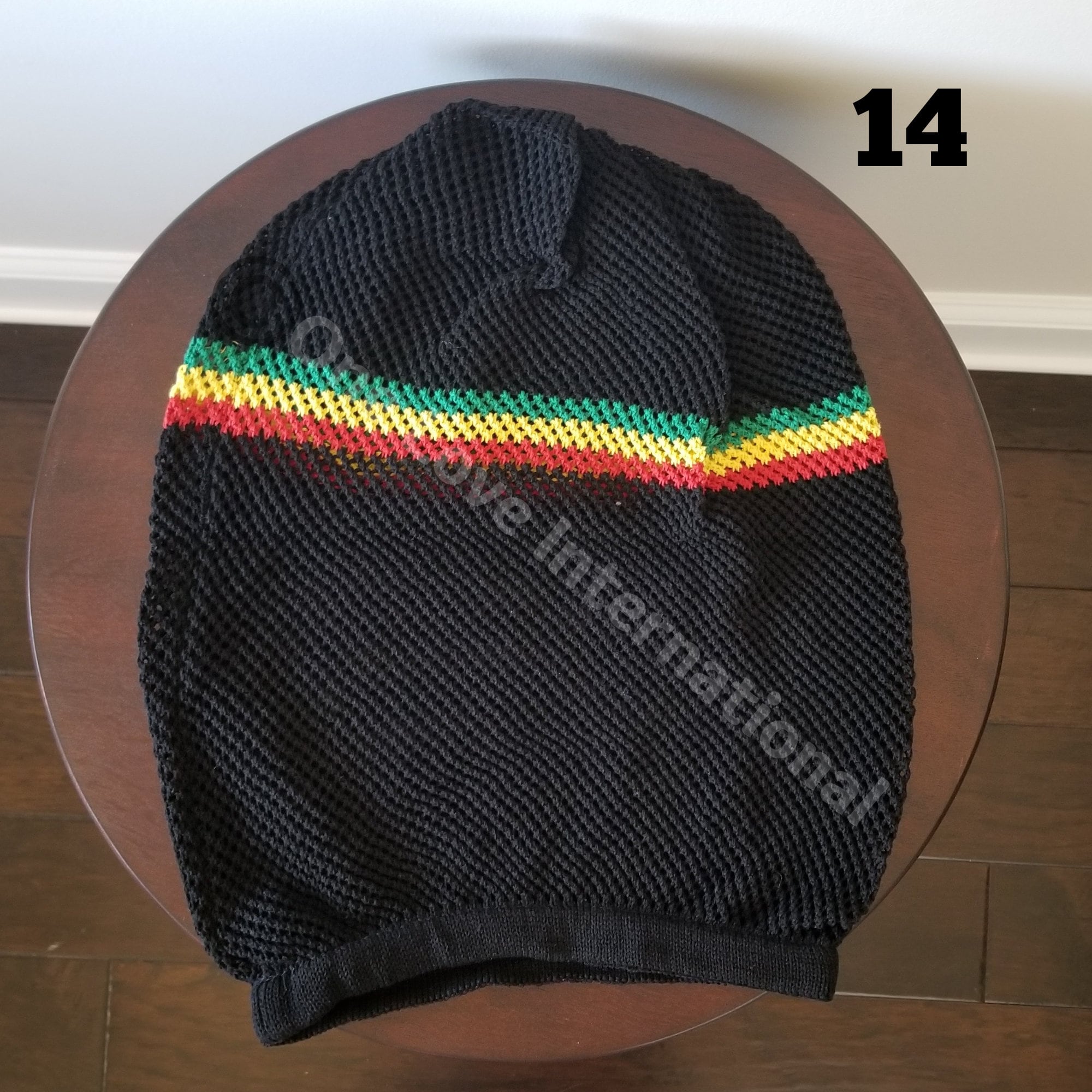 Rasta Crochet Slouchy Hat, JUMBO Bob Marley Reggae Color Beanie Tam ...