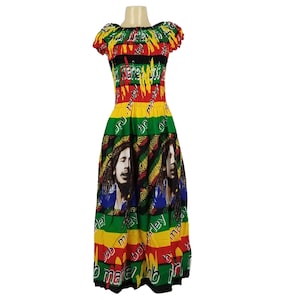 Bob Marley Dress, Reggae-rasta-jamaica-africa-afrocentric-lion of Judah ...